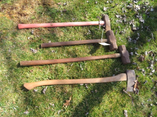 Sledge Hammer, Axe, Splitting Mull | Online Auctions | Proxibid