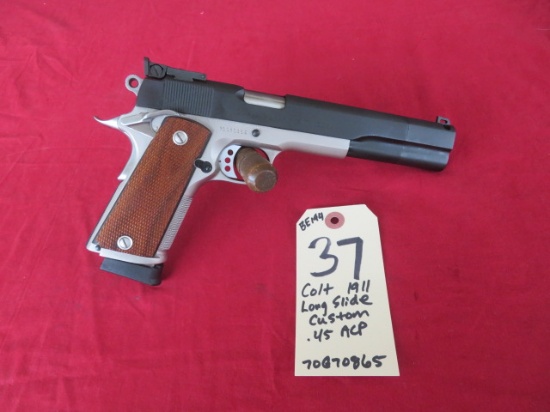 Colt Long Slide Custom 1911 Gov't .45 ACP - BE194 | Guns & Military ...