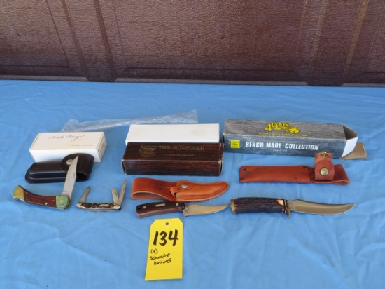 (4) Schrade knives - Uncle Henry, Old Timer | Guns & Military Artifacts ...
