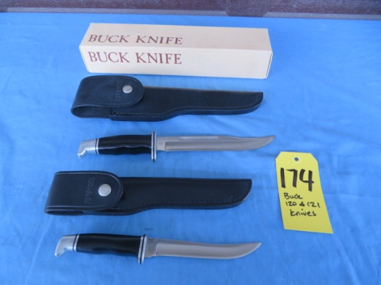 Buck 120 & 121 hunting knives | Guns & Military Artifacts Knives ...
