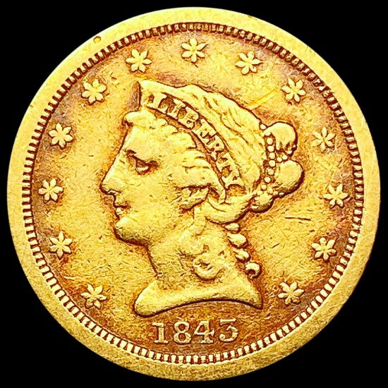 1843-O $2.50 Gold Quarter Eagle LIGHTLY CIRCULATED | Coins & Currency ...