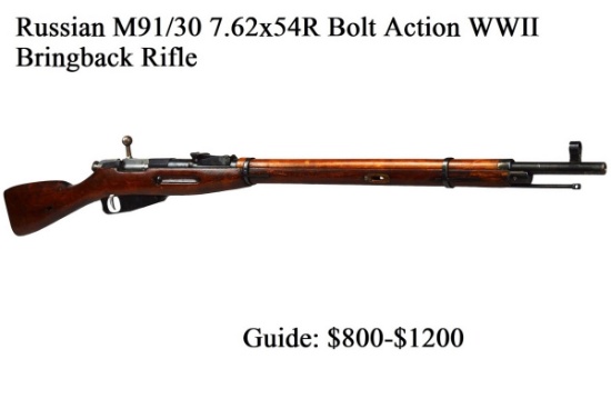 Russian M91/30 7.62x54R WWII Bolt Action Rifle | Guns & Military ...