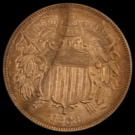 1863 Two-Cent Piece Pattern Coin UNCIRCULATED | Coins & Currency Coins ...