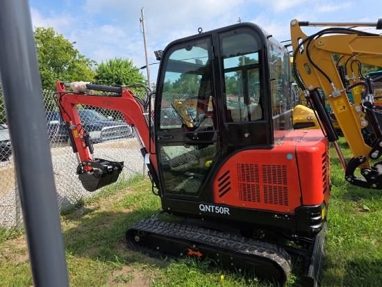 CFG QNT50R Mini Excavator w/ Cab, Hyd. Thumb, Blade & Pilot Controls ...