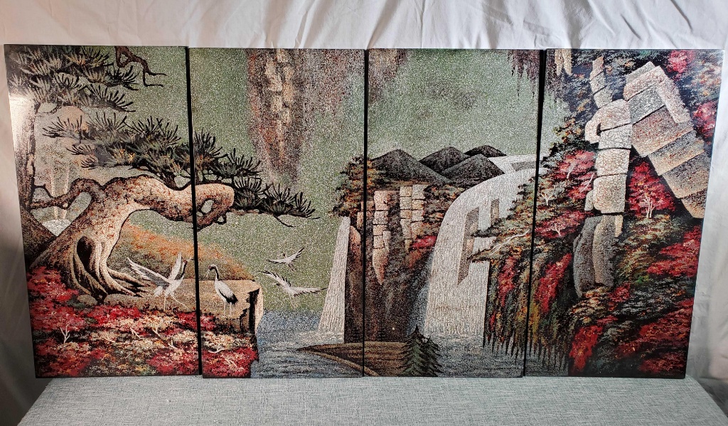Crushed Egg Shell Painting