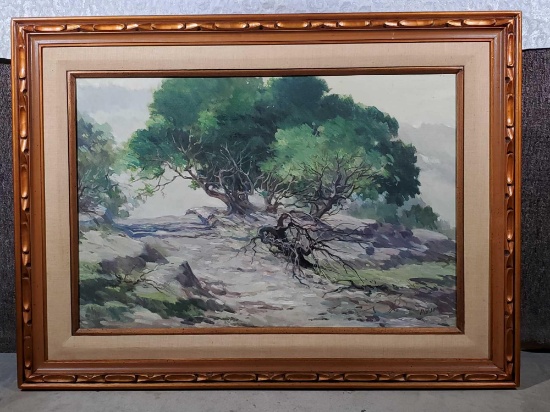 Helen Pierson California Plein Aire Impressionist Oil On Canvas Tree ...