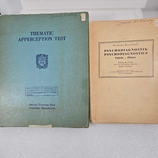 1948 Hermann Rorschach Psychodiagnostik Inkblots & Dr Henry A. Murray ...