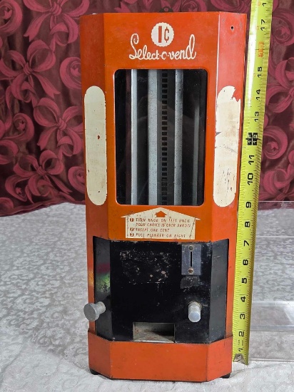 Vintage 1c Select-O-Vend Counter Top Multi Column Vending Machine | Art ...
