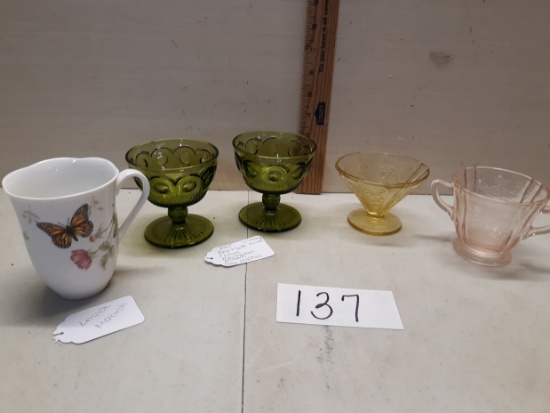 Vintage Lennox Monarch Cup, Vintage MCM Bartlett Collins Cups and more ...