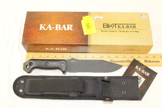 KA-BAR "Becker Combat Utility" BK-7 Fixed Blade Knife w/Sheath | Guns ...