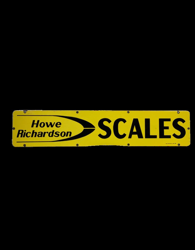 Howe Richardson Scales Porcelain Sign | Proxibid