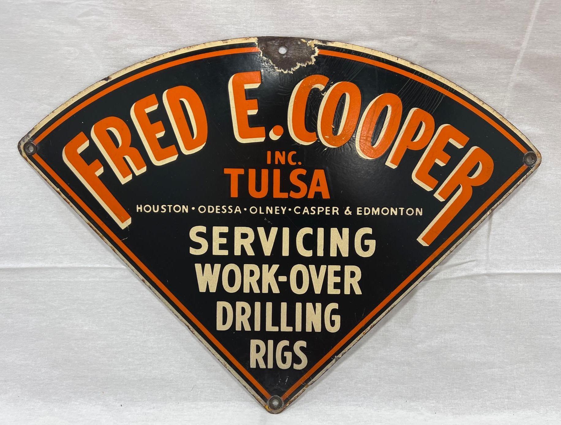 RARE Fred E. Cooper Drilling Rigs Porcelain Truck | Proxibid
