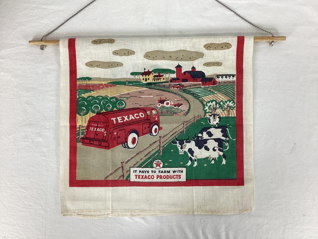 Texaco Cloth Scroll Style Banner | Proxibid