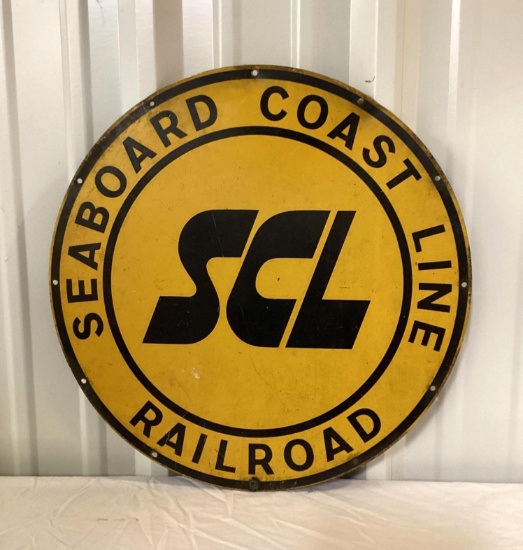 22" Seaboard Coast Line Railroad Sign | Industrial Machinery ...