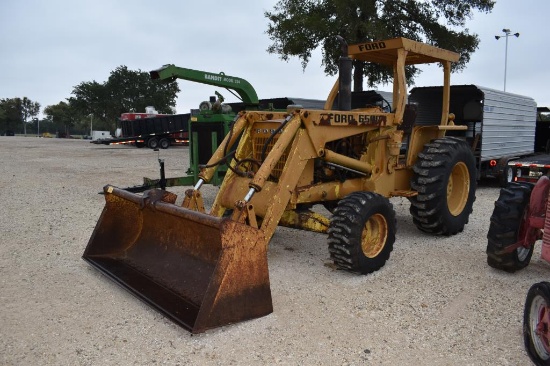 FORD 6500 LOADER TRACTOR (SERIAL # 446497) (SHOWING APPX 2,292 HOURS ...