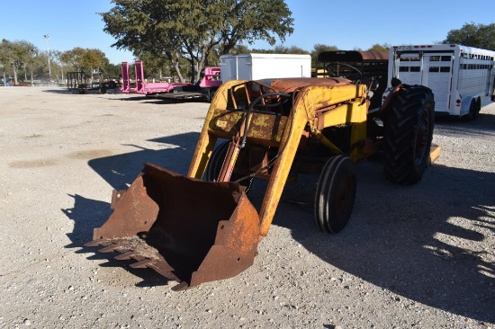 MF 65 TRACTOR W/ LOADER AND 5' SHREDDER 3PT (SWITCH START) (SERIAL ...