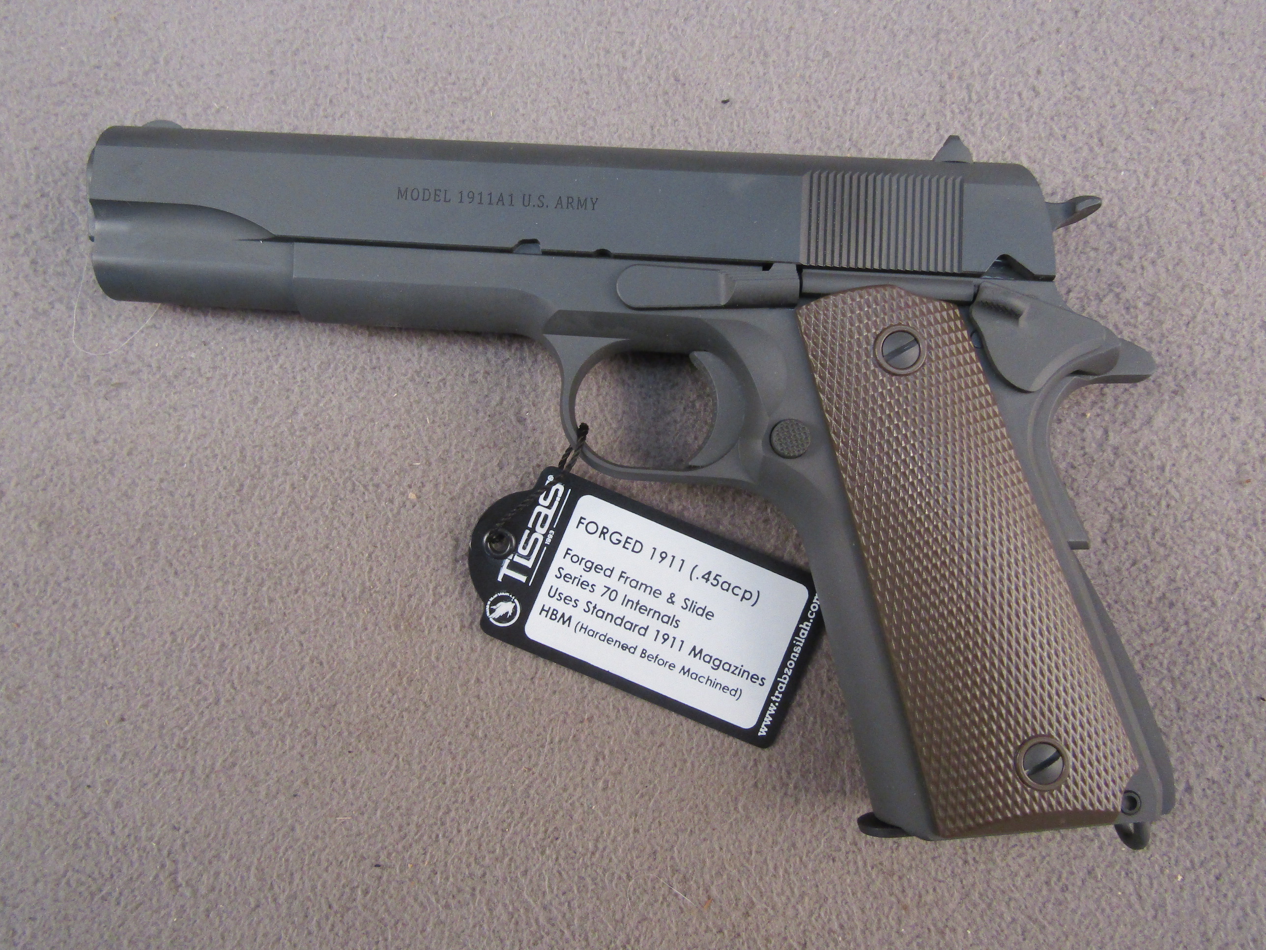 handgun: TISAS Model 1911A1 US Army, Semi-Auto | Proxibid