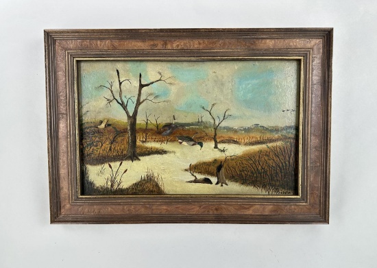 Charles Haddon Perdew Painted Duck Decoy Diorama | Art, Antiques ...