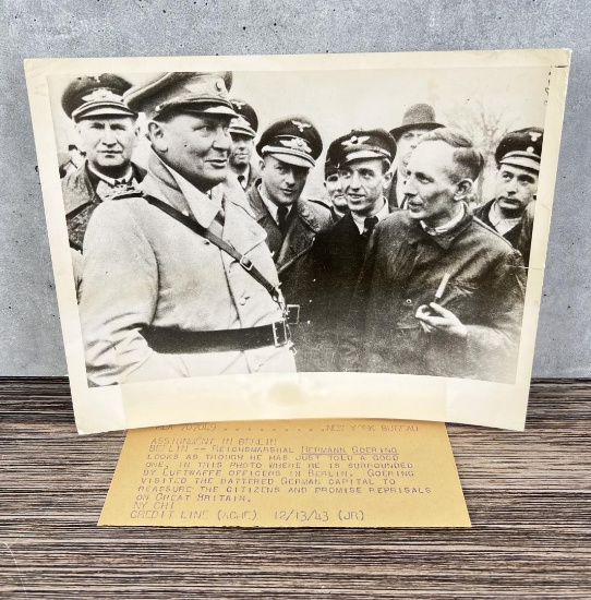 1943 Hermann Goering Visits War Torn Berlin Photo | Art, Antiques ...
