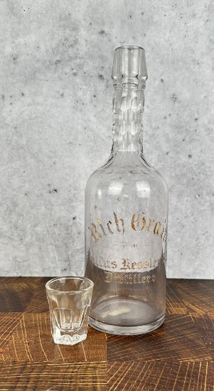 Julius Kessler Rich Grain Back Bar Whiskey Bottle | Art, Antiques ...