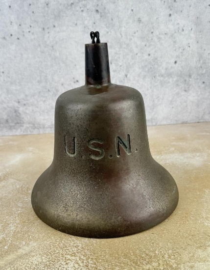 Bronze US Navy Ship's Deck Bell | Online Auctions | Proxibid