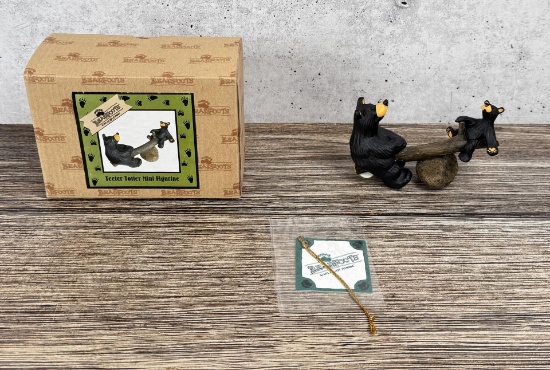 Big Sky Carvers Bearfoots Teeter Totter Bear | Art, Antiques ...