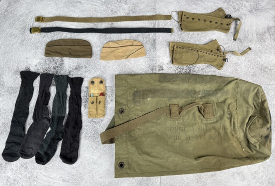 Collection of WW2 US Army Surplus | Guns & Military Artifacts Militaria ...