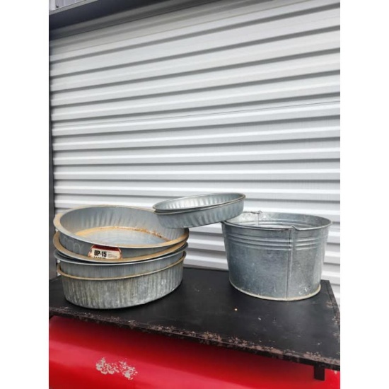 Seven Galvinized Buckets - Pick Up in Jasper GA | Online Auctions ...