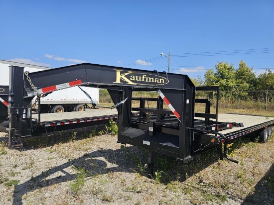2021 Kaufman 17,000LBS Capacity Dual Axle Gooseneck Trailer With Pop Up ...