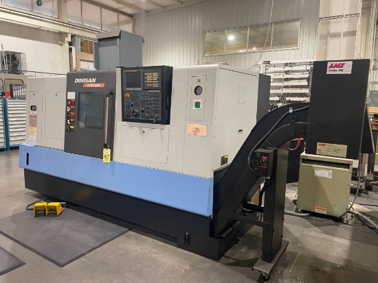 CNC MULTI-TASKING LATHE, DOOSAN PUMA MDL. 300MC, Mfg. 2011, Fanuc I ...
