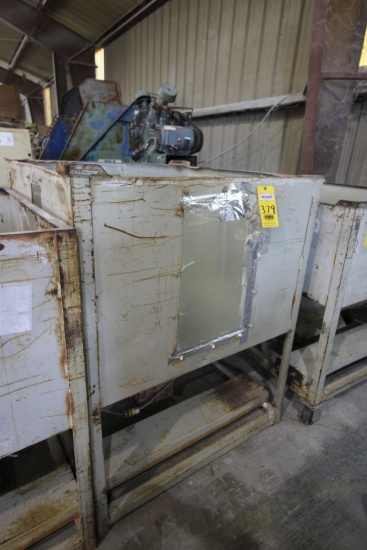 FLOW THRU BIN, w/ 8" fly gate, 30 cu. ft. cap. (Located at: RSP ...