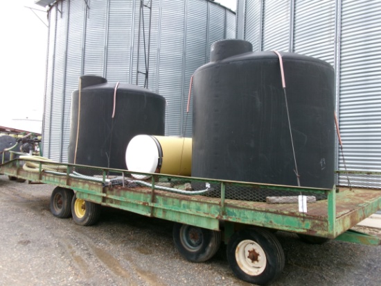 Flat Bed Trailer, Tanks, Mixing Vat & Motor | Commercial Trucks ...
