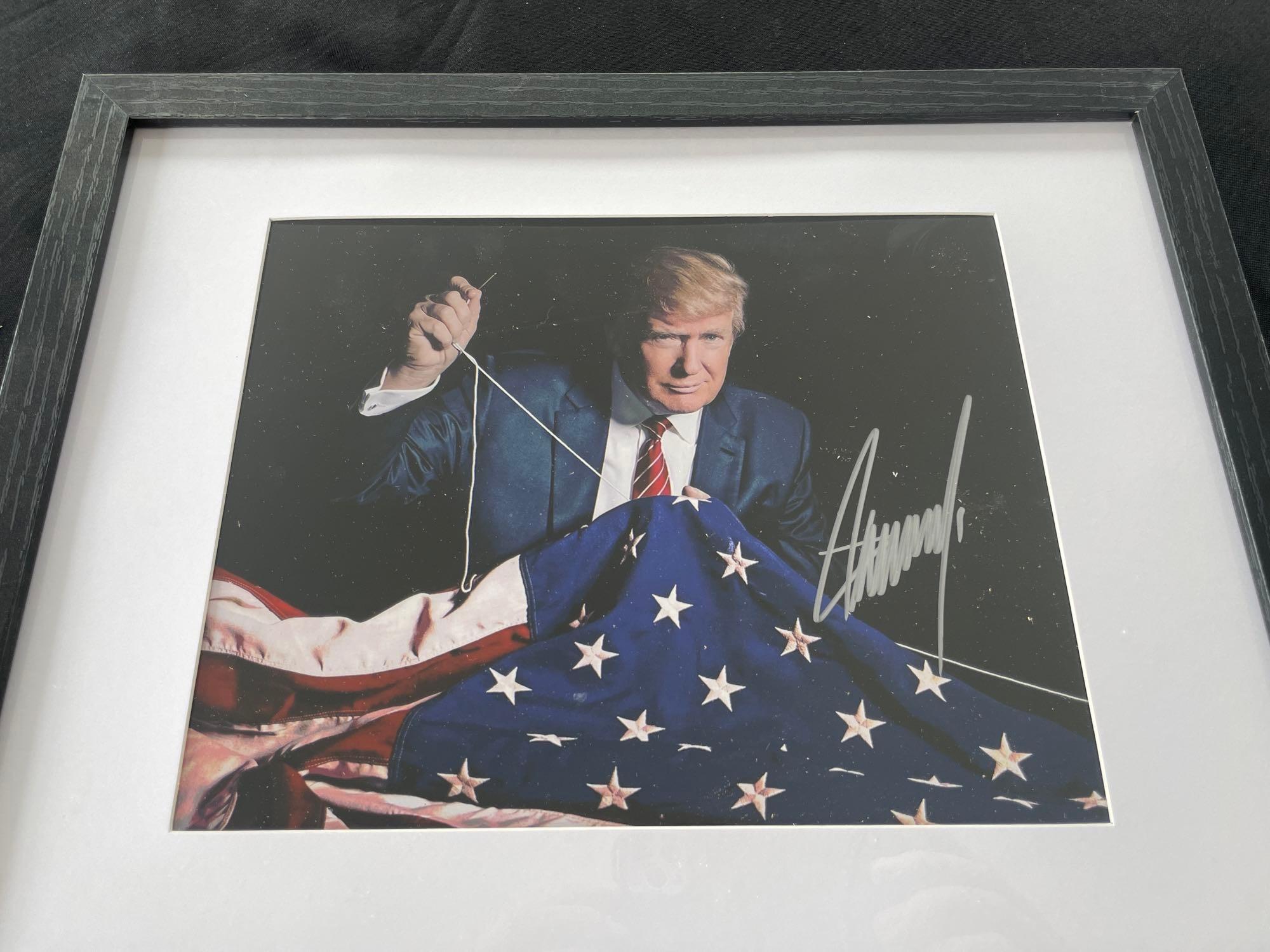 Forty Fifth President Donald Trump signed photo. | Proxibid