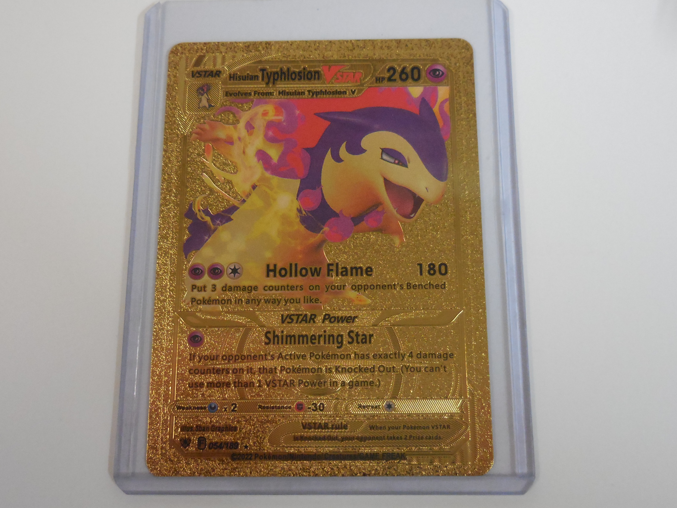 CUSTOM MADE 2022 POKEMON GOLD FOIL HISUIAN | Proxibid