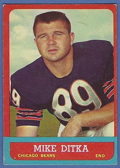 1963 Topps #62 Mike Ditka 2nd Year Chicago Bears | Online Auctions ...