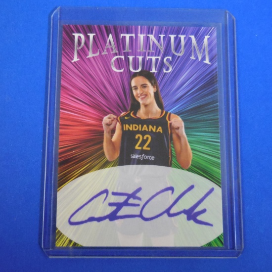 PLATINUM CUTS CAITLIN CLARK FACSIMILE ROOKIE CARD INDIANA FEVER | Art ...