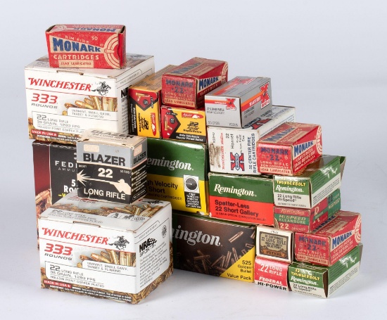 Large Lot of .22 Caliber Ammunition | Guns & Military Artifacts Ammo ...