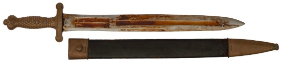 U.S. Model 1832 Foot Artillery Short Sword With Scabbard Ames 1841 WS ...