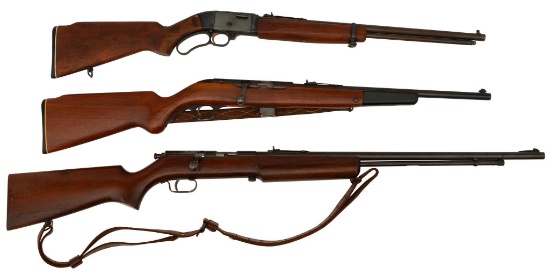 **Lot of Three .22 Caliber Rifles | Guns & Military Artifacts Rifles ...