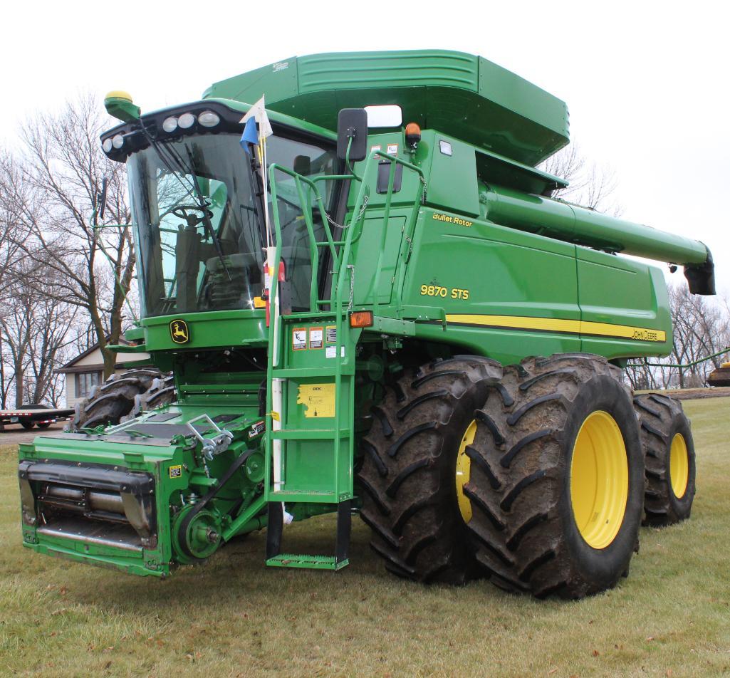John Deere 9870 Sts Combine Salvaged JOHN DEERE 9870 STS Farm