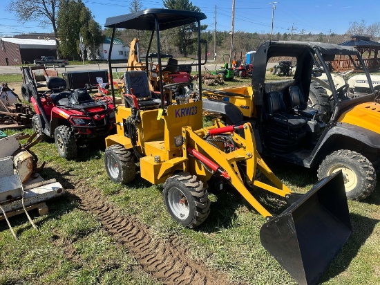 New 2024 AGT KRW23 Articulated Front Mini Wheel Loader | Heavy ...