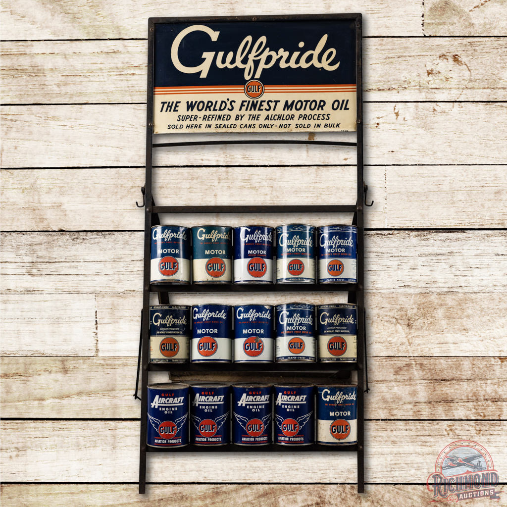 Gulfpride Motor Oil Sign
