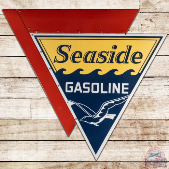 Rare Seaside Gasoline Die Cut SS Porcelain Multi-Piece Sign | Art ...