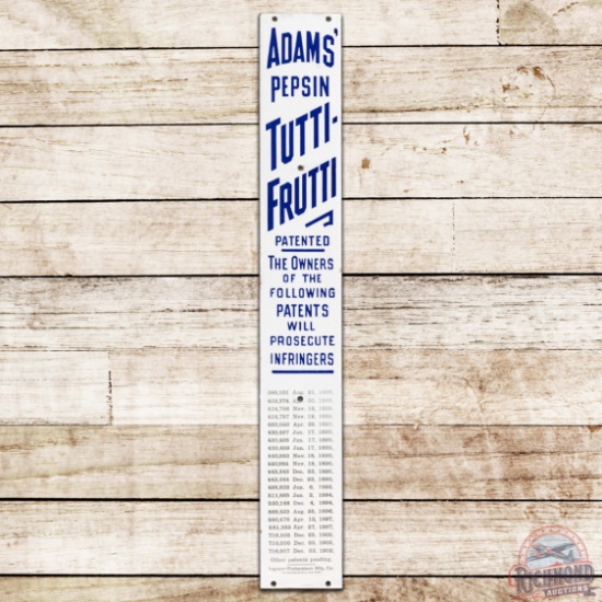 Adams Pepsin Tutti-Frutti Chewing Gum Machine SS Porcelain Sign | Art ...