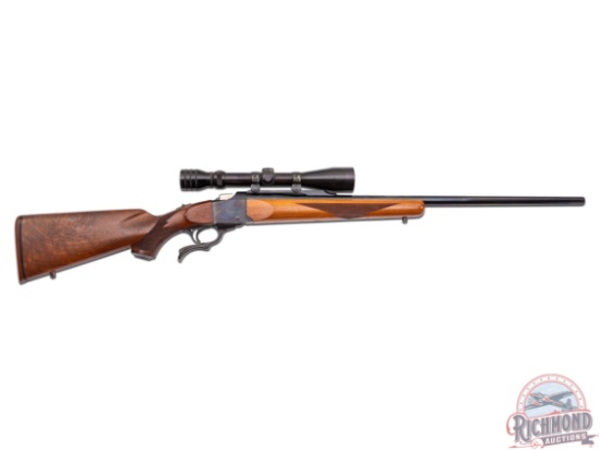 1971 Ruger No. 1 Single Shot .270 WIN Falling Block Rifle with Redfield ...