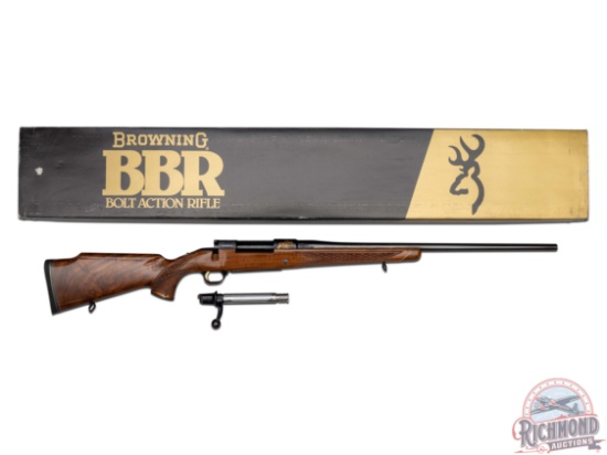 Nice Browning BBR Bolt Action 7mm REM MAG Rifle Engraved & Gold Inlaid ...
