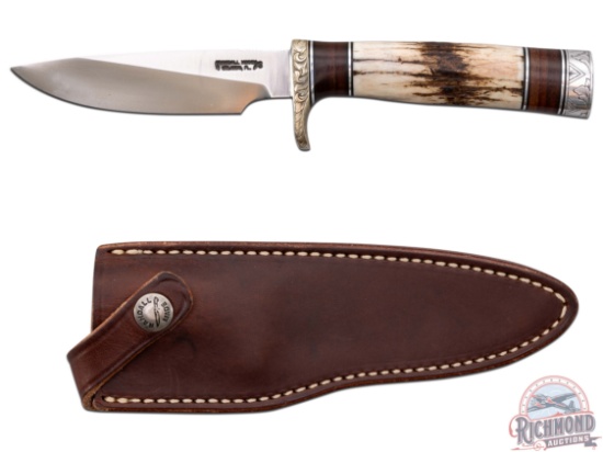 Beautiful Randall Made Model 26 Pathfinder Knife Engraved with Stag ...