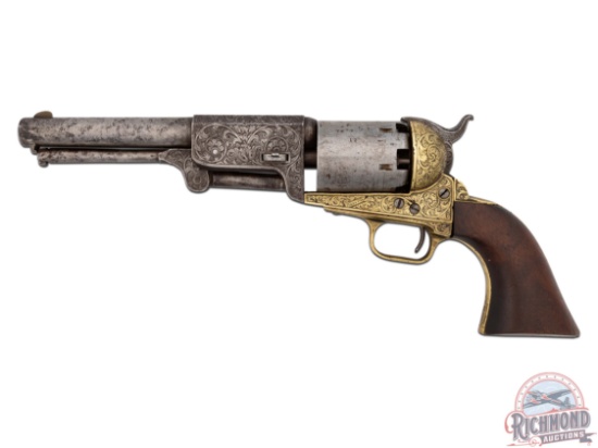 Unique Engraved Colt Brevete Third Model Dragoon Revolver in .44 ...