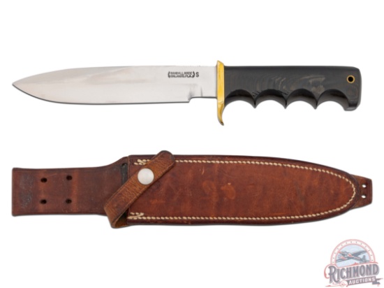 Randall Made Model 16 Diver Stainless 7" Knife with Factory Leather ...