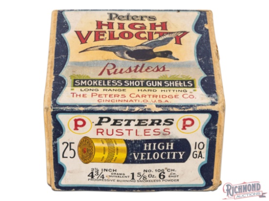Peters High Velocity Blue Bill Paper Smokeless Paper Shot Gun Shells 10 ...